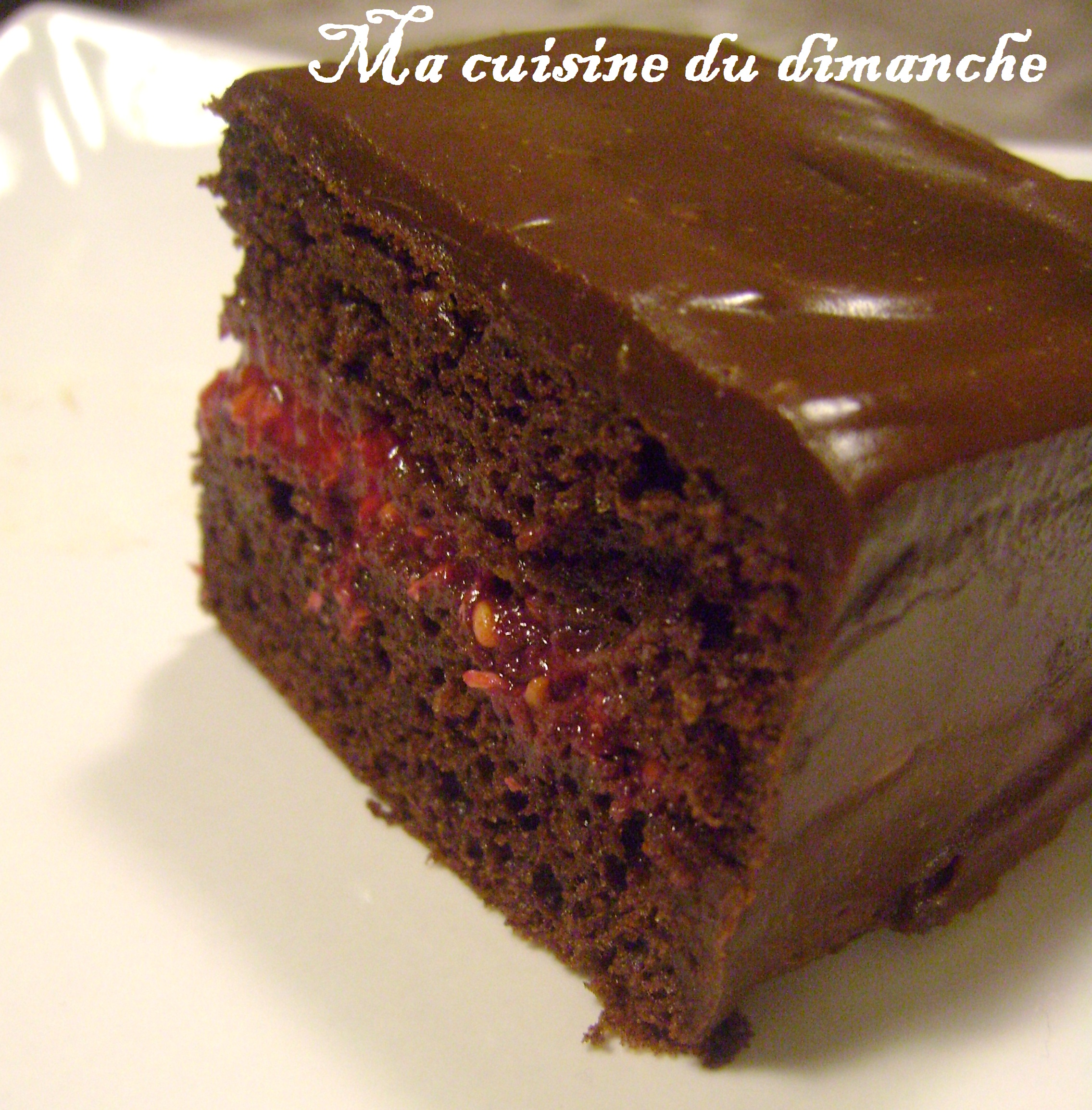 Gâteau (d’anniversaire) chocolat & framboise