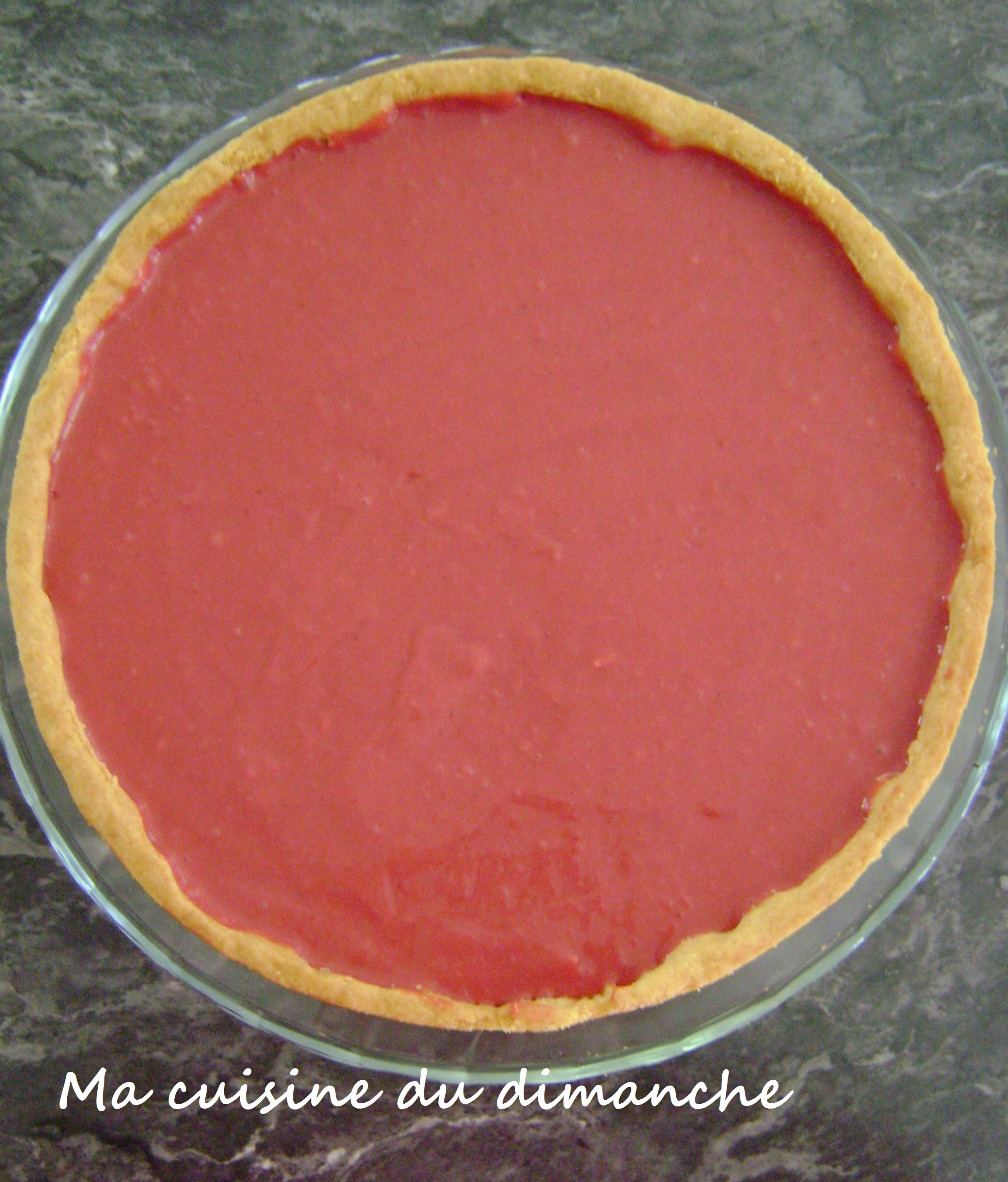 Tarte aux framboises meringuée